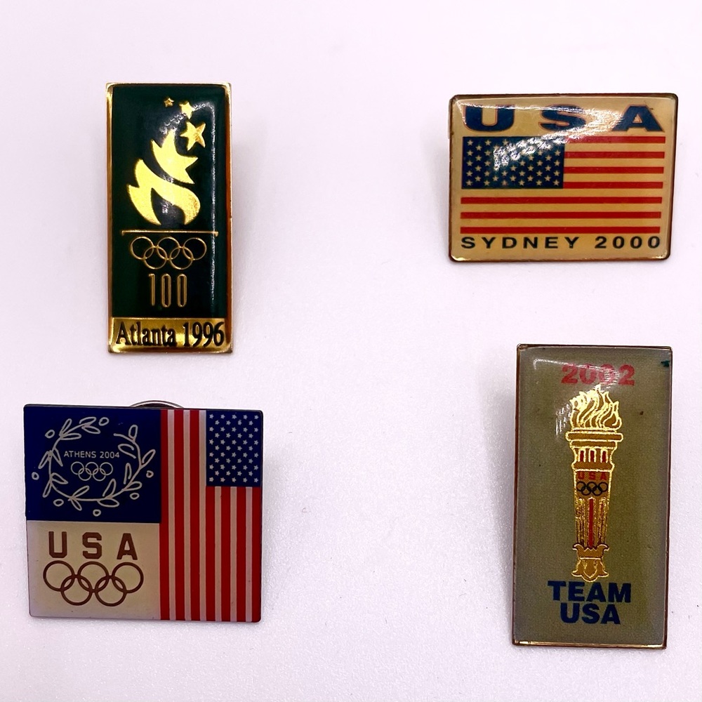 Collection Of Four Vintage Olympic Games Pins - 1996,… - Gem